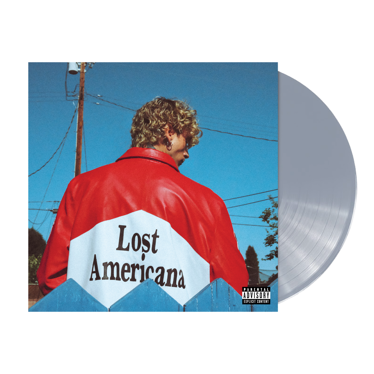 lost americana - exclusive platinum metallic vinyl + signed art card ...
