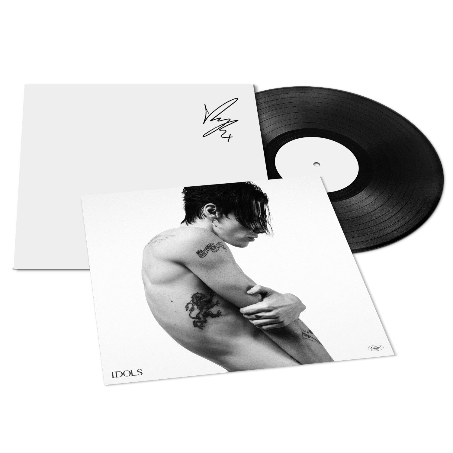 Idols Signed White Label Vinyl + Cover Card - Bravado